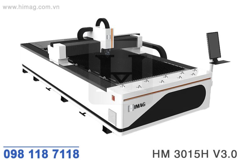 MÁY CẮT TẤM FIBER LASER CNC TỰ ĐỘNG 2000W - HM 3015 V2 - Himag